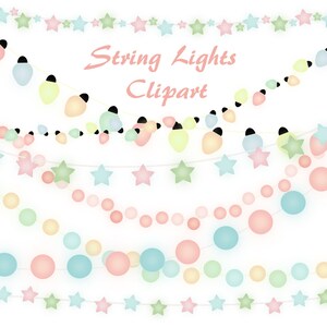 String Lights Clipart String Lights Clip Art Lights Clipart - Etsy