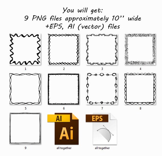 Hand Drawn Square Vector