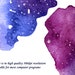 Watercolor Galaxy Splashes Clipart Space Clip Art - Etsy