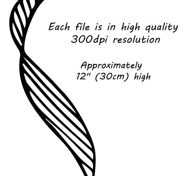 Doodle Strings Clipart String borders clip art Digital - Etsy España