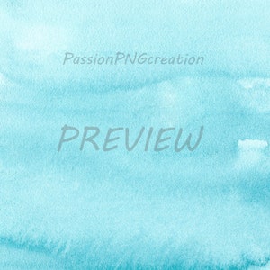 Watercolor Blue Digital Paper Set Watercolor sea paper | Etsy