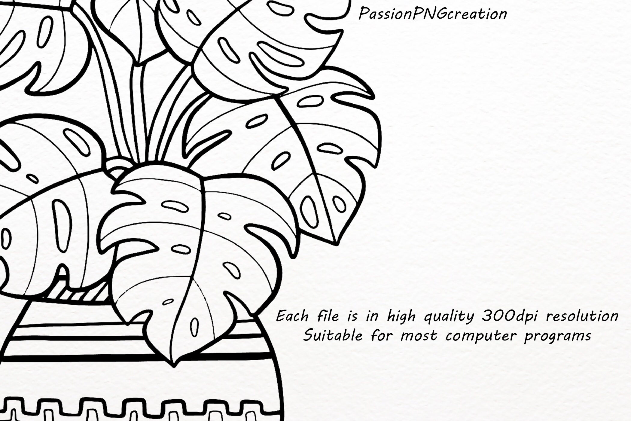 Hand Drawn Garden Plants Clipart Doodle Potted Plants Clip - Etsy