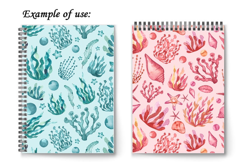 Underwater Seamless Patterns Seaweed Digital Papers Seamless - Etsy