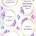 Watercolor Gold Frames With Gems Crystals Clipart PNG Files - Etsy