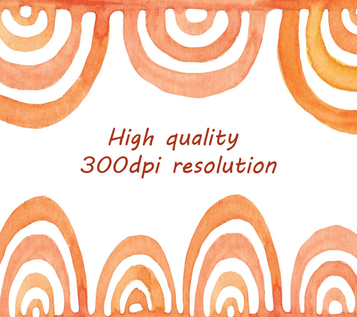 Watercolor Lace Clipart Borders Clipart Hand Drawn - Etsy