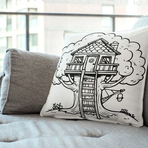 Tree House Doodle Clipart: Whimsical SVG, PNG, EPS Files - Etsy