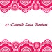 Lace Border Clip Art, Digital Clipart, Lace Digital Clipart, Colored ...