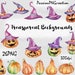 Watercolor Halloween Pumpkins Clipart, Jack-o-lanterns Spooky Clipart ...