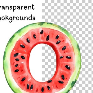 Watermelon Numbers – Watercolor Clipart Set | 12 PNG Files ...