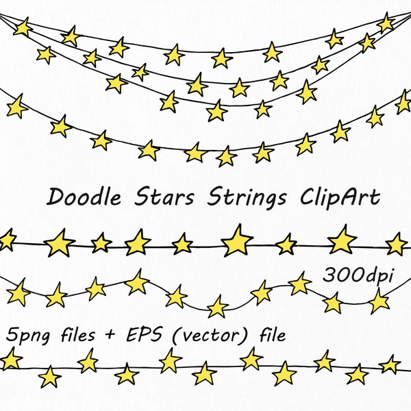 Stars on Strings Svg - Etsy