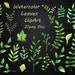 Watercolor Leaves Clipart, Watercolour Clip Art, Hand Painted ...