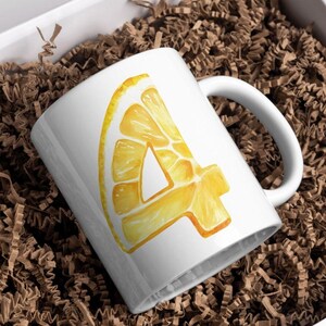 Lemon Numbers Clipart – Watercolor Fruit Number Set | 12 PNG Files ...