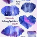 Watercolor Galaxy Splashes Clipart Space Clip Art - Etsy
