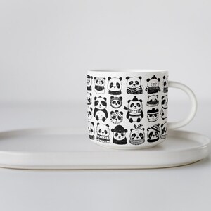 Cute Panda Line Art Designs SVG Clipart Set, PNG, Files for Cricut ...