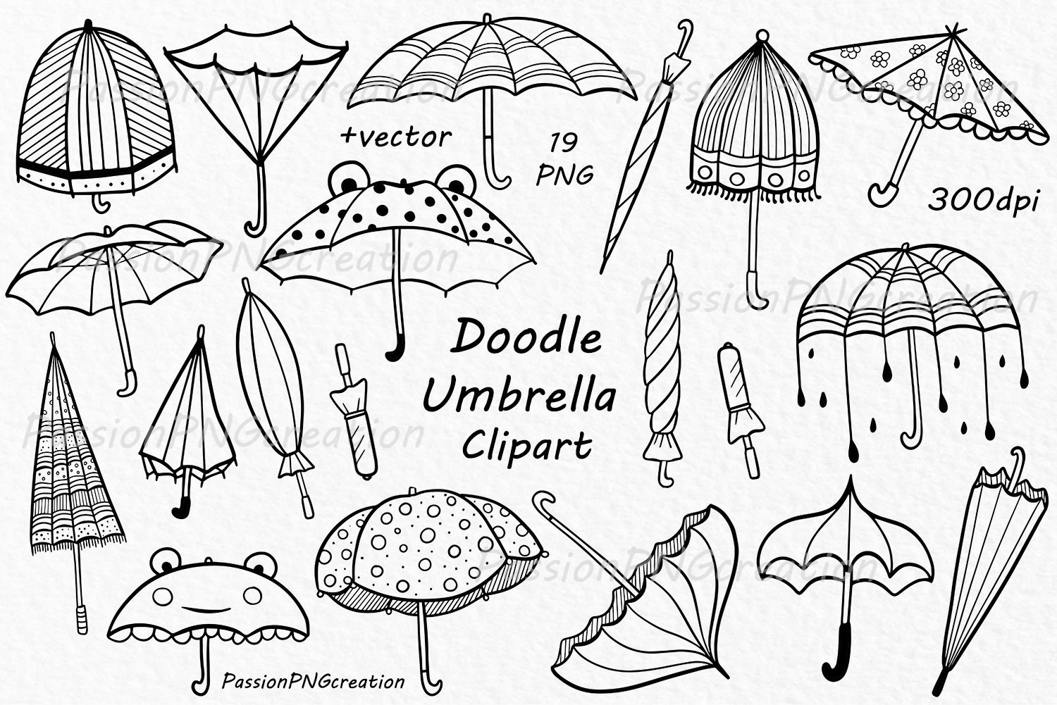 Spring Rain Clipart Black And White