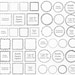BIG SET Doodle Frames clipart Square and round Frames | Etsy