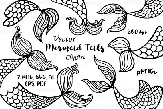 Mermaid Tail Vector