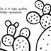 Doodle Cactus Clipart, Digital Cacti Clip Art, Png, Eps, Ai, Vector ...