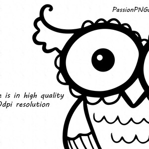 Doodle Owls Clipart Hand Drawn Owls Line Art Digital Owl - Etsy UK