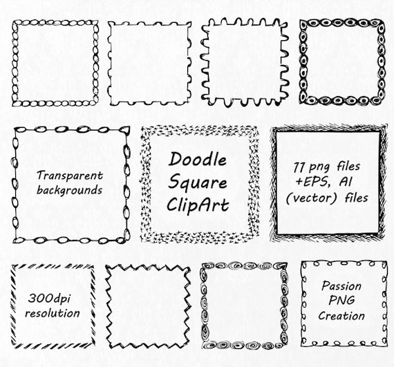 Doodle Frame Vector Png