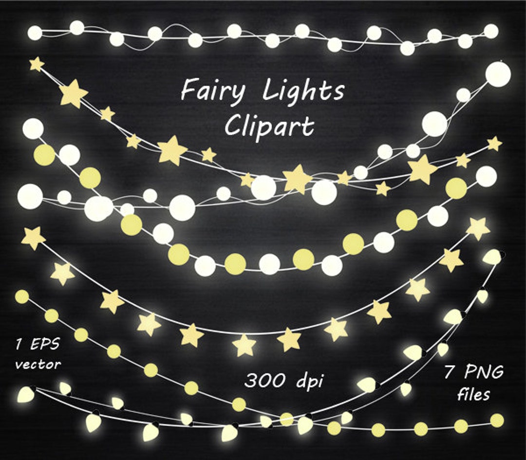 String Lights Clipart, String Lights Clip Art, Lights Clipart, Wedding ...