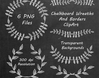 Chalkboard Frames Clipart - Etsy