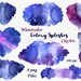 Watercolor Galaxy Splashes Clipart Space Clip Art - Etsy