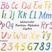 Watercolor Alphabet Clipart, Watercolor Letters, Rainbow Alphabet ...