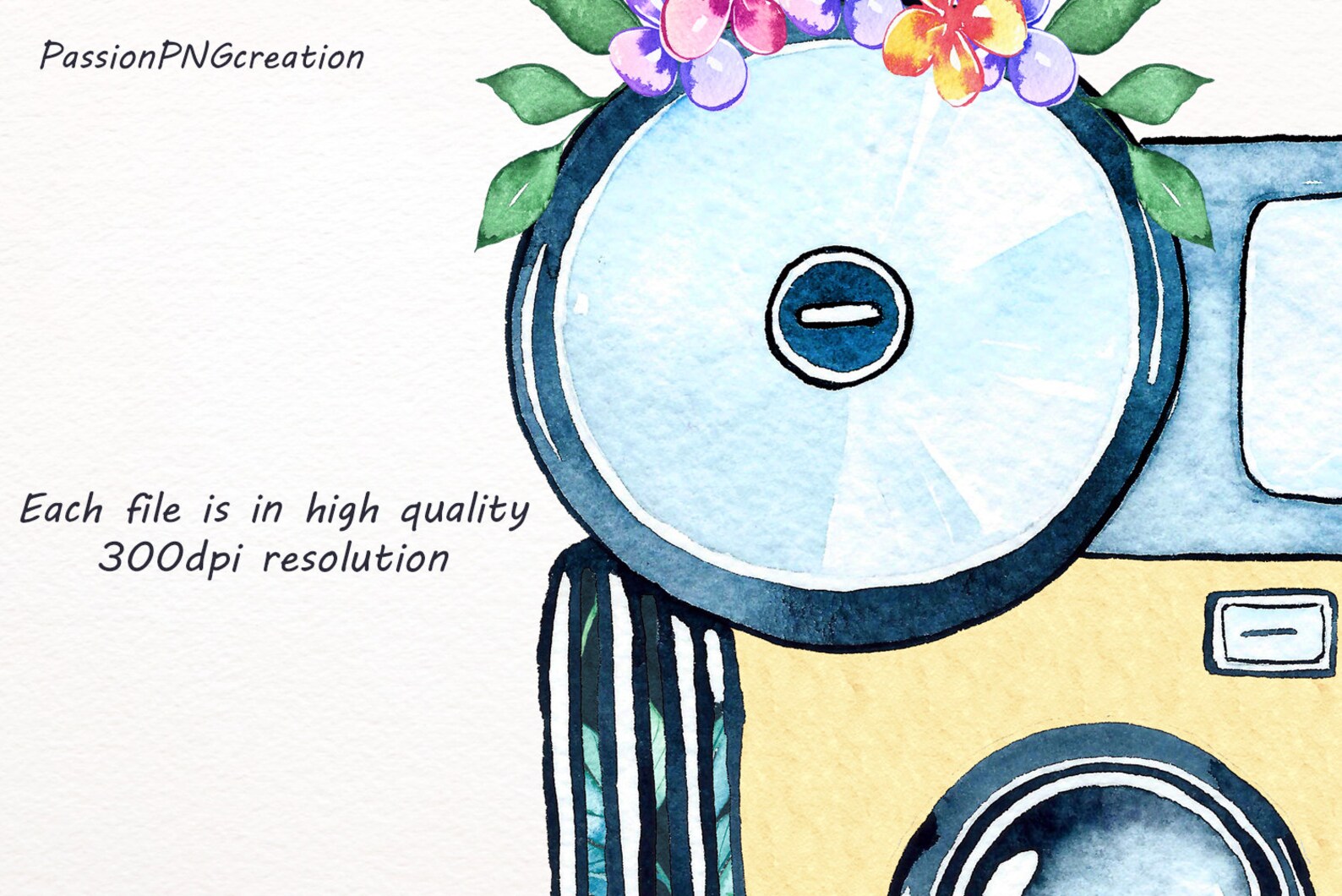 Watercolor Cameras Clipart Watercolor Photocamera Photo - Etsy