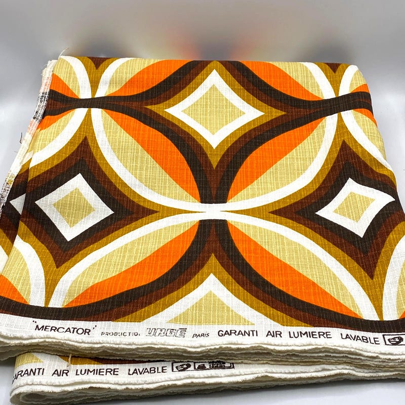 Vintage 1970s Fabric - Etsy