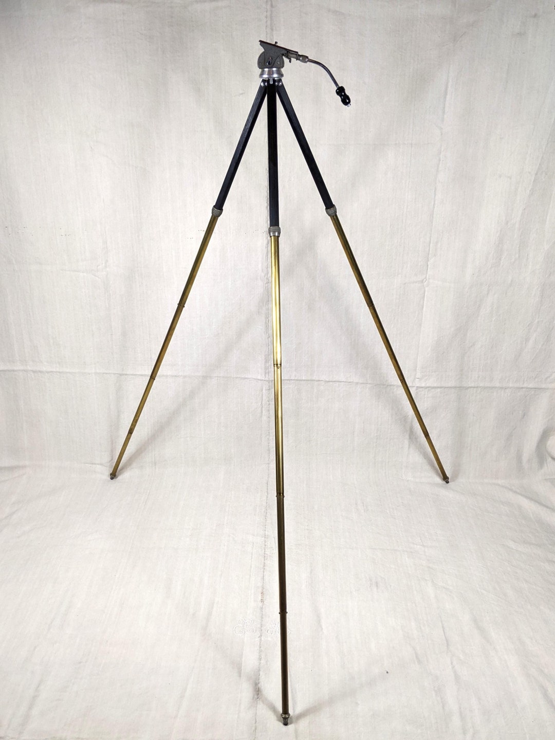 Vintage Compact Collapsible Brass Traveling Camera Tripod – Circa 1940s ...