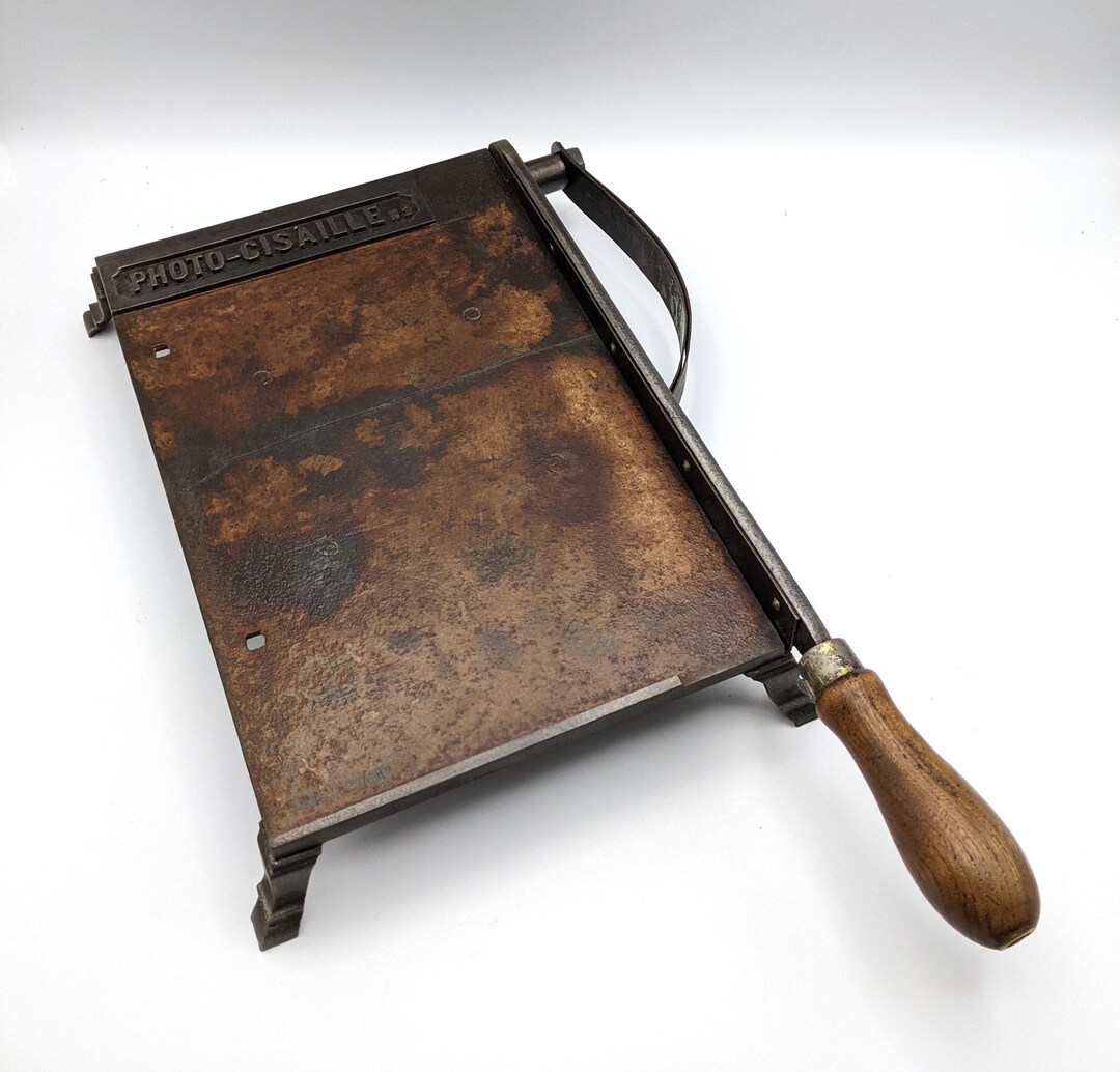 Antique Vintage French Tabletop Cast Iron Photo Guillotine | 19th ...