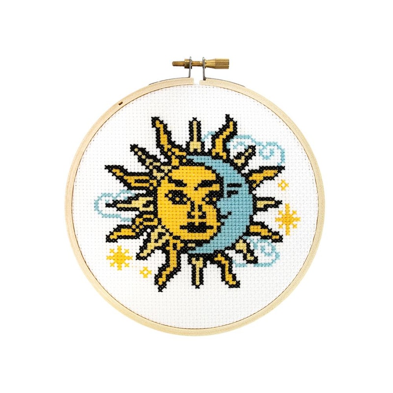 Sun Cross Stitch - Etsy