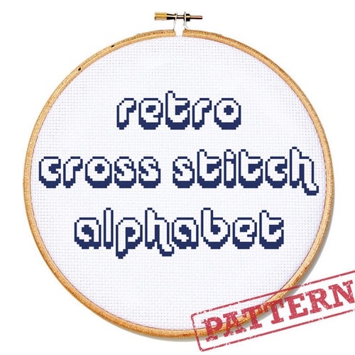 Horror Font Cross Stitch Pattern PATTERN ONLY PDF Instant - Etsy