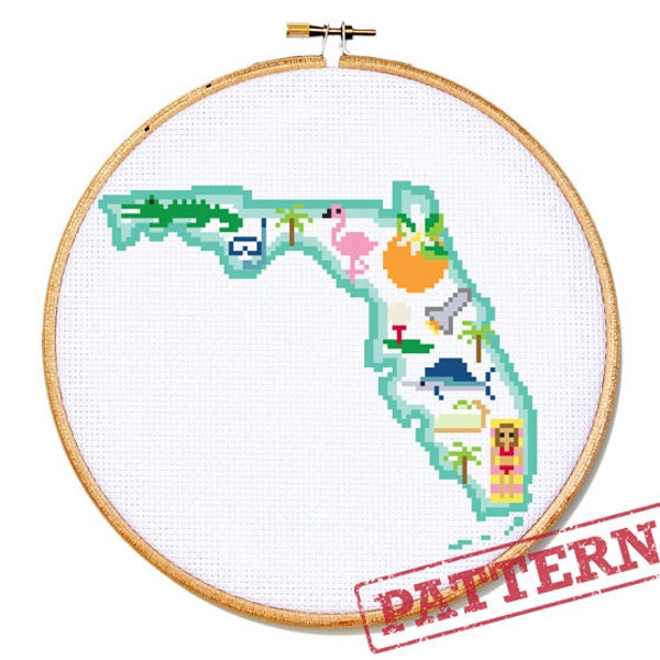 State Cross Stitch - Etsy