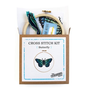 Butterfly DIY Cross Stitch Kit - Etsy