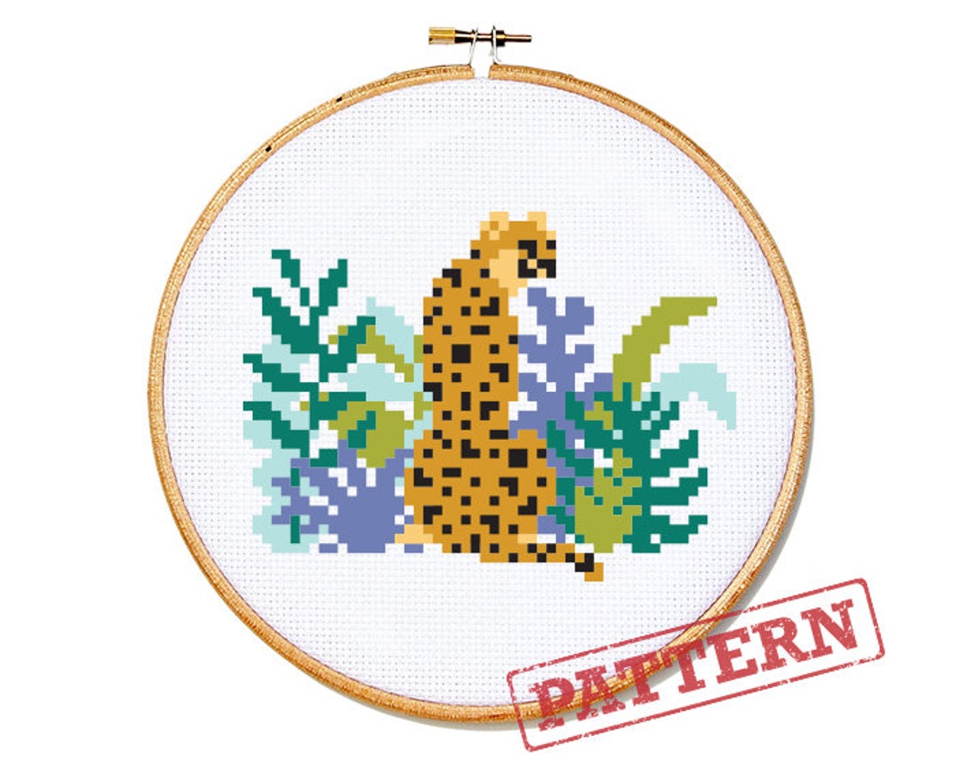 Cheetah Cross Stitch Pattern - Etsy