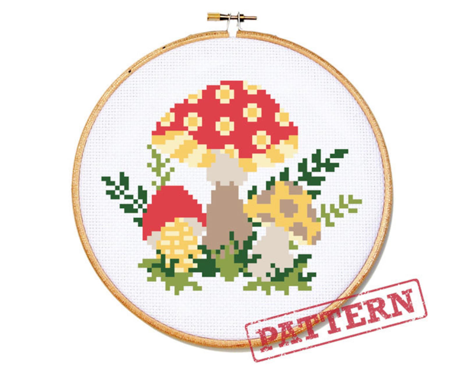 Mushrooms Cross Stitch Pattern - Etsy
