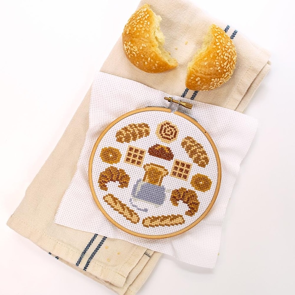 Bread Cross Stitch - Etsy