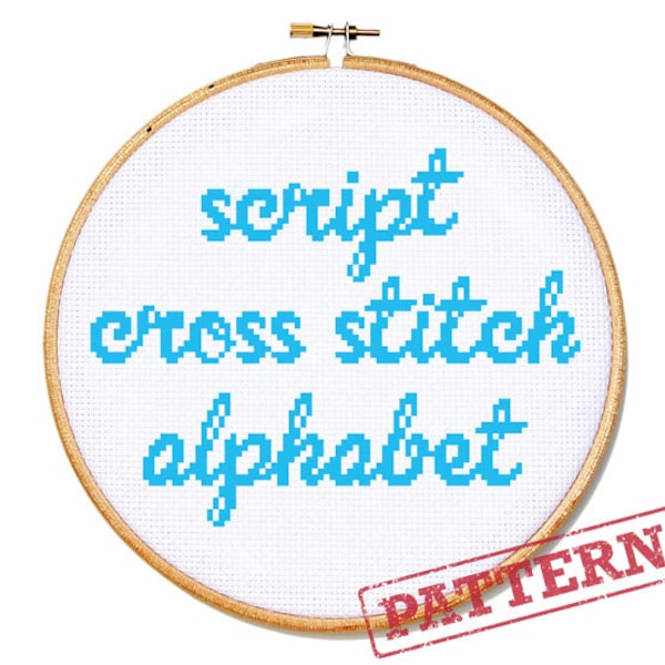 Cursive Cross Stitch - Etsy