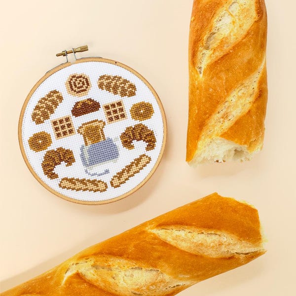 Bread Cross Stitch - Etsy