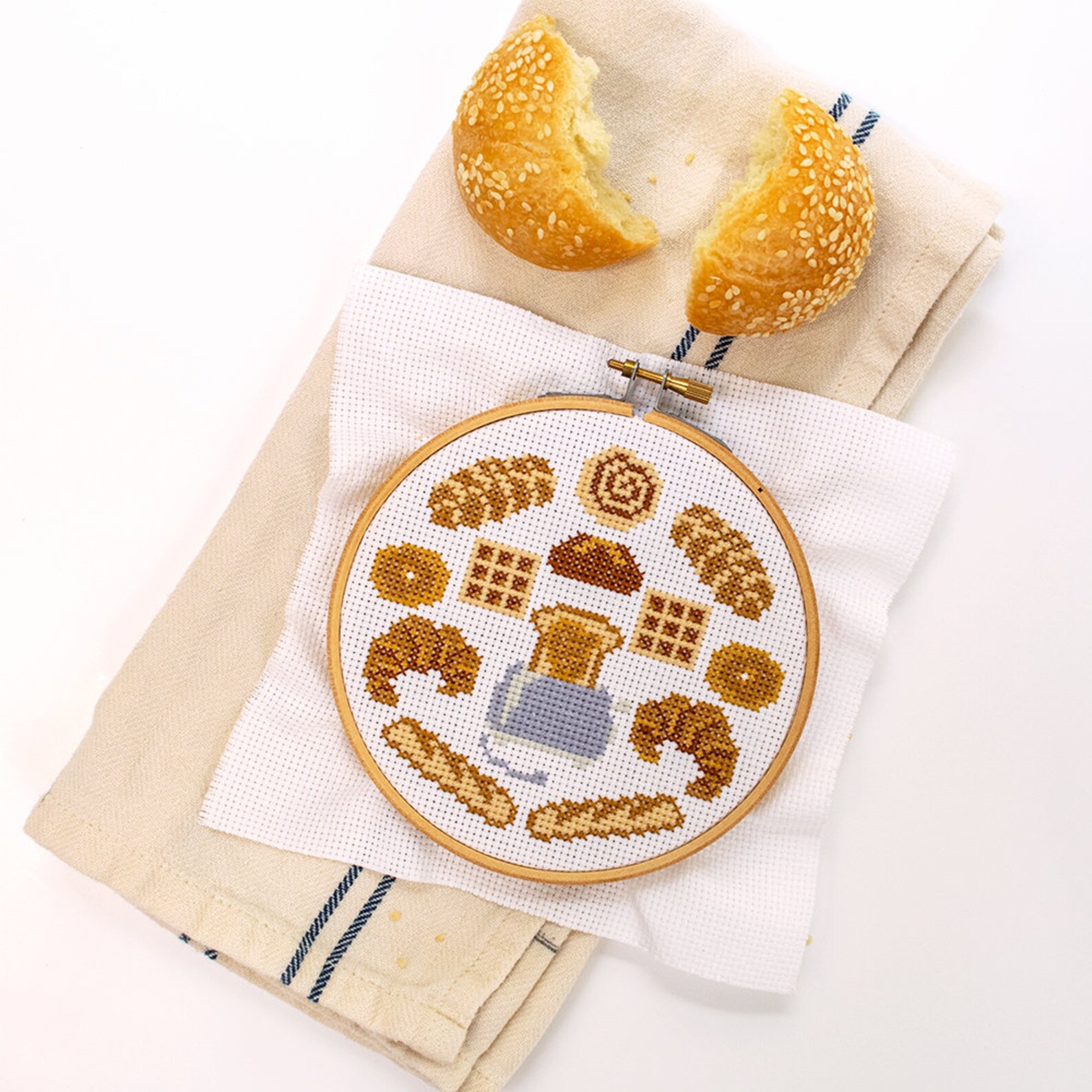 Bread Head DIY Cross Stitch Kit - Etsy