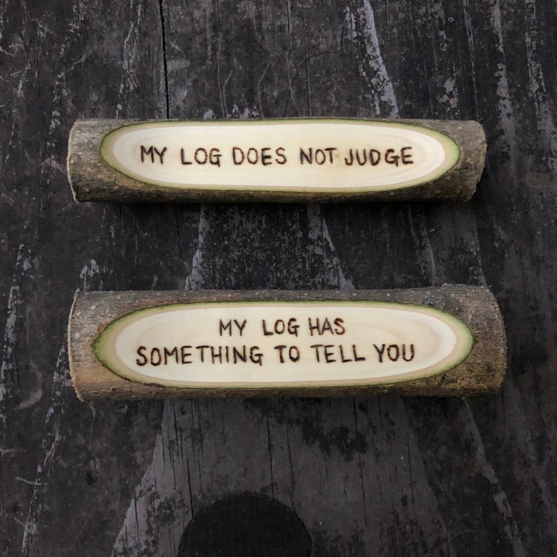 Log Magnet. My Log Has Something to Tell You. Twin Peaks Log - Etsy
