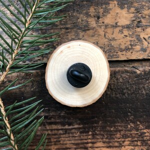 Wood Burned Tiny Pine Tree Pin or Brooch. Handmade by Forage Workshop ...