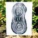 Black Locust Wood Slice Note Card W/envelope. Printed on 100% Recycled ...