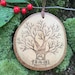 Personalized Tree With Heart, Initials and Date Sign. Wood Burned, Wood ...