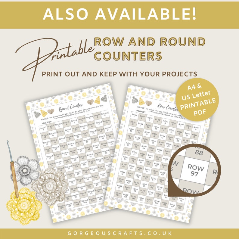 Printable Work in Progress Cards, WIP Hang Tag for Handmade Crochet ...