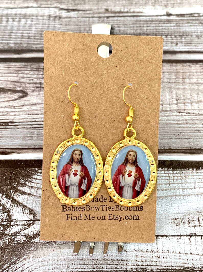 Catholic Saint Religious Earrings/ Blessed Virgin Mary Jewelry - Etsy