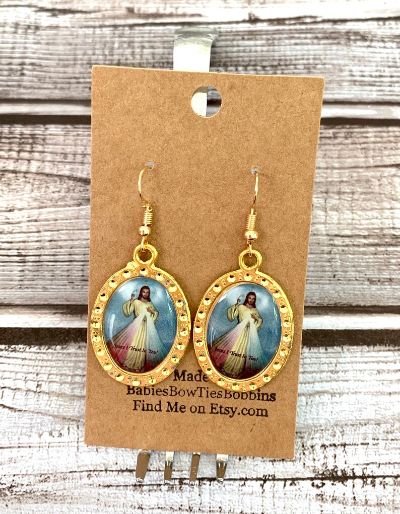 Catholic Saint Religious Earrings/ Blessed Virgin Mary Jewelry - Etsy