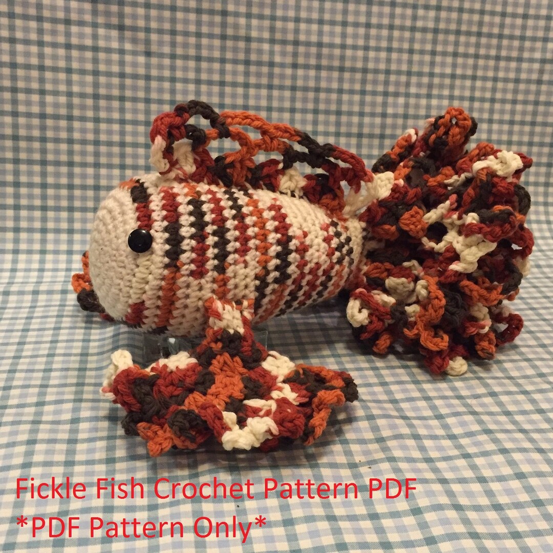 Fish Crochet Pattern Fish Amigurumi Pattern Stuffed Fish - Etsy